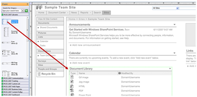 Using Visio for SharePoint Wireframes